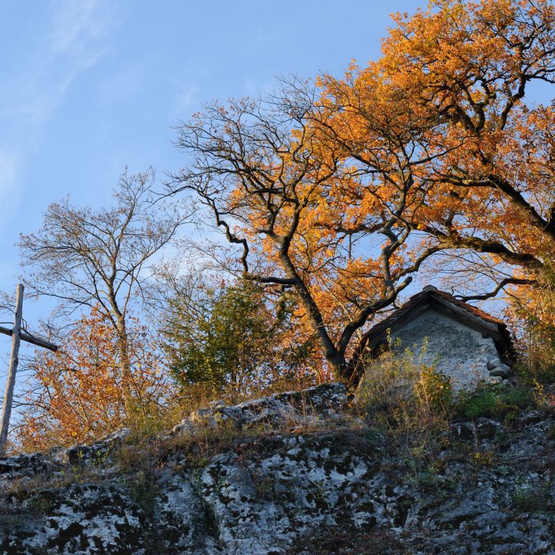 Cave Birseck hermitage, Palaeolithic residential cave / cult place ...