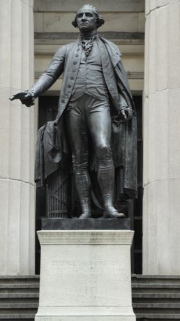 George Washington - bronze statue by John Quincy Adams Ward