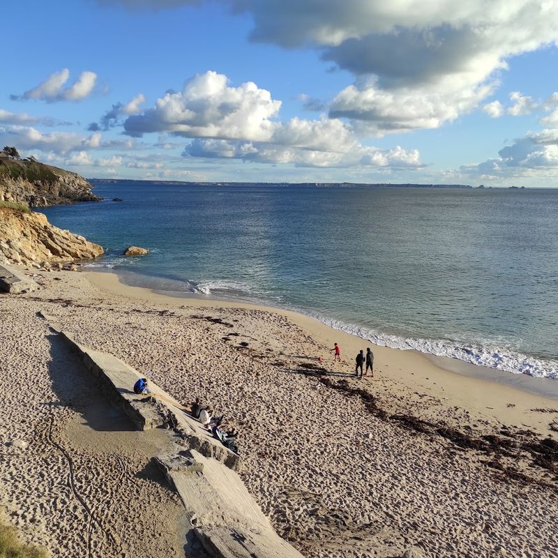 Plage de Trégana - Plage publique à Locmaria-Plouzané, France.