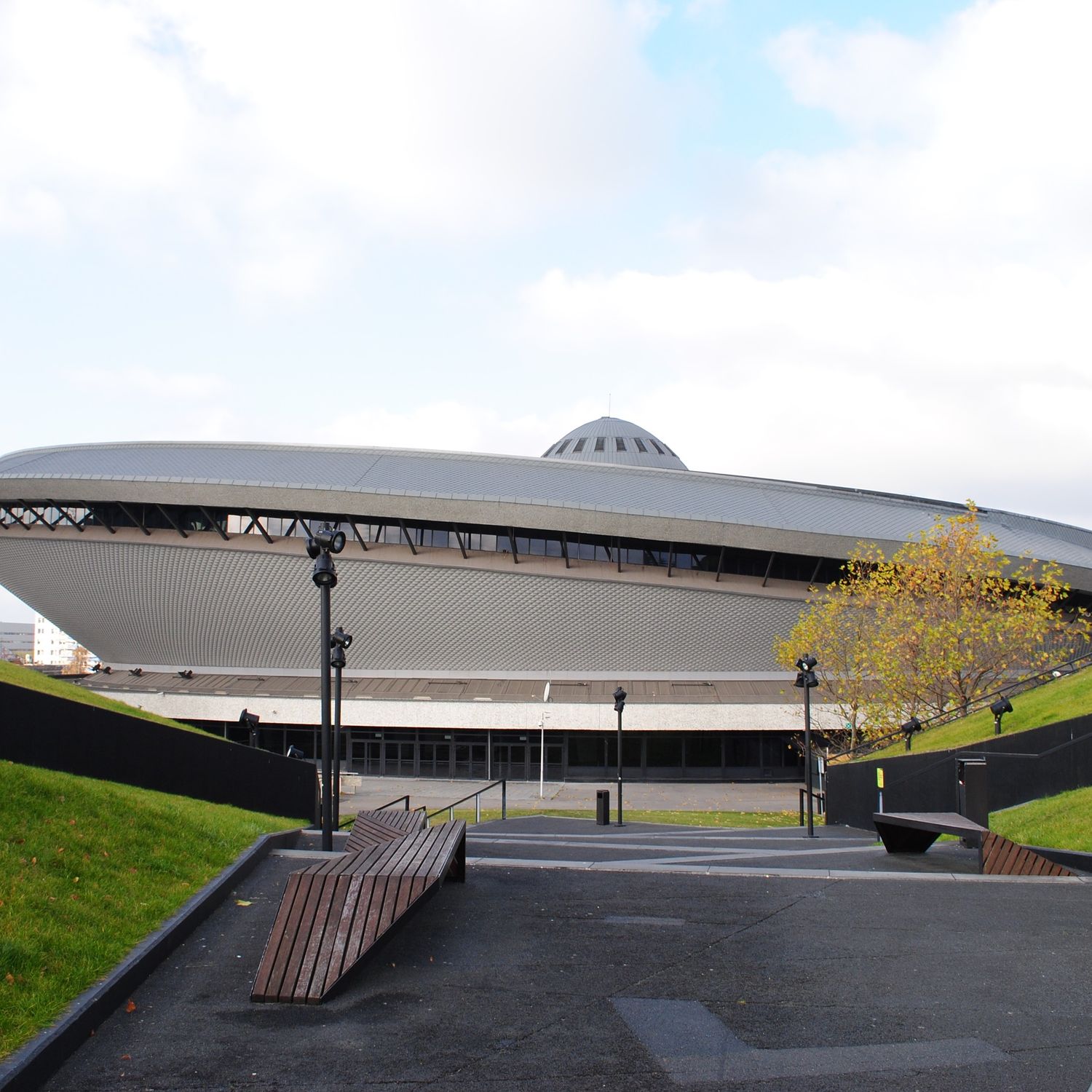 Spodek - Überdachte Sportarena in Katowice, Polen