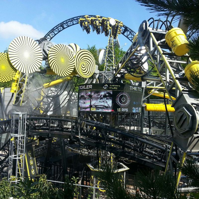 The Smiler - Steel roller coaster at Alton Towers Resort, United Kingdom.